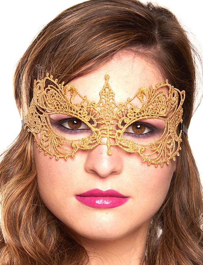 GLAMOROUS GODDESS MASK - Gold - Sexy Curves